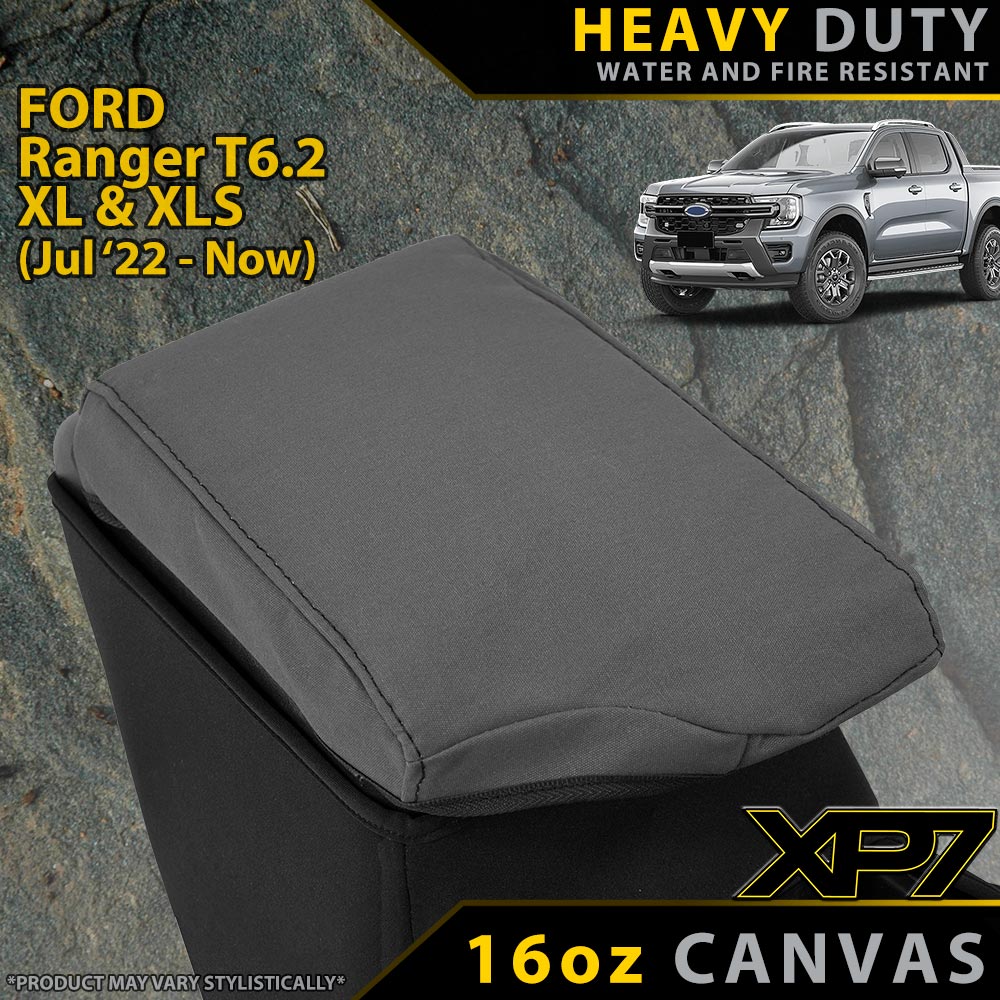 Ford Next-Gen Ranger T6.2 XL & XLS XP7 Heavy Duty Canvas Console Lid ...