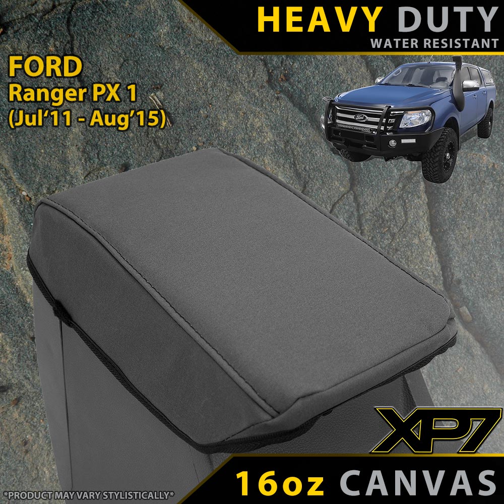Ford Ranger PX I - XP7 Heavy-Duty Canvas Console Lid Cover (Available ...