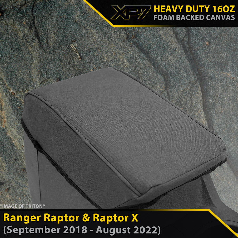 Ford Ranger Raptor PXIII - XP7 Heavy-Duty Canvas Console Lid Cover (Ma ...