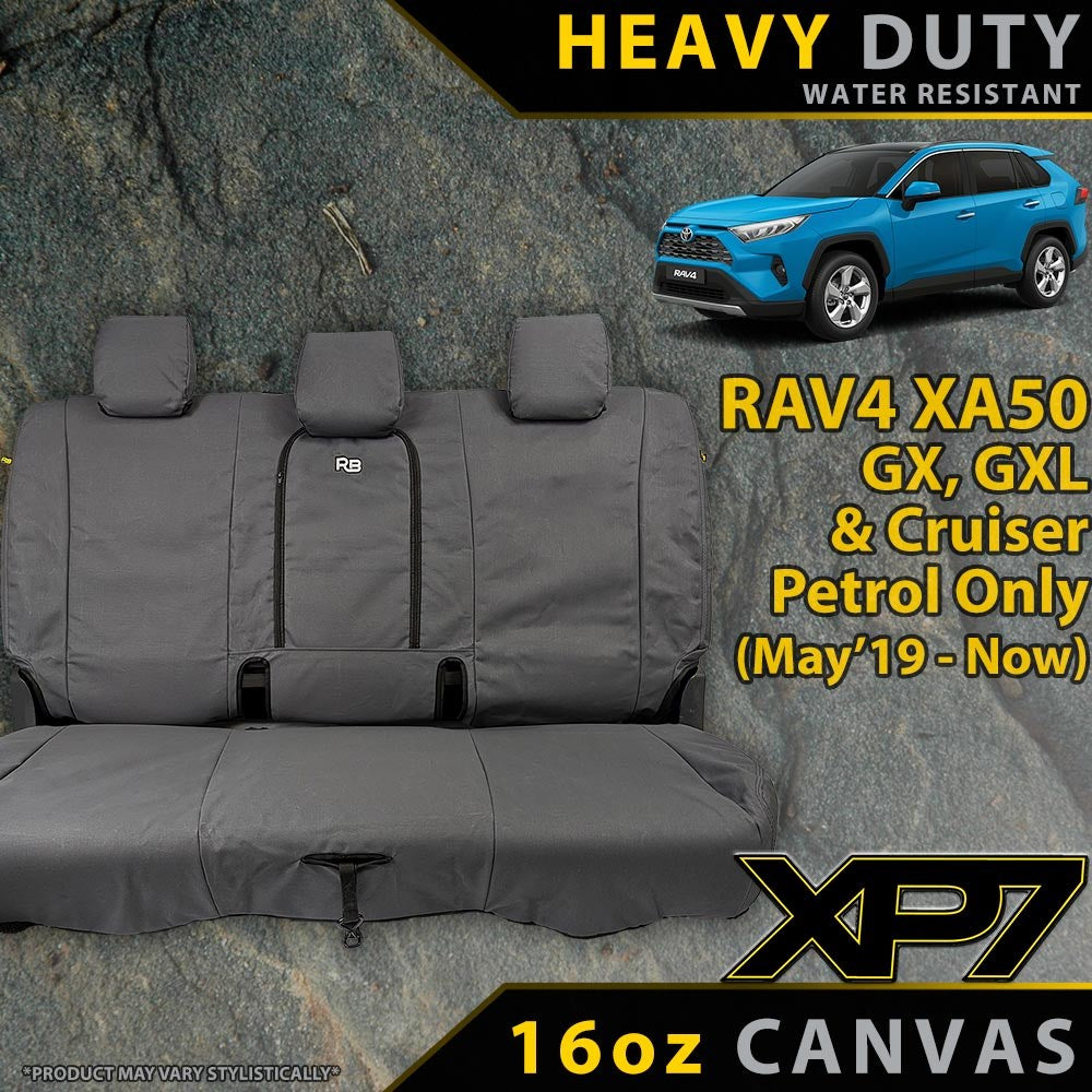 Toyota RAV4 XA50 GX/GXL/Cruiser Petrol XP7 Heavy Duty Canvas Rear Row ...