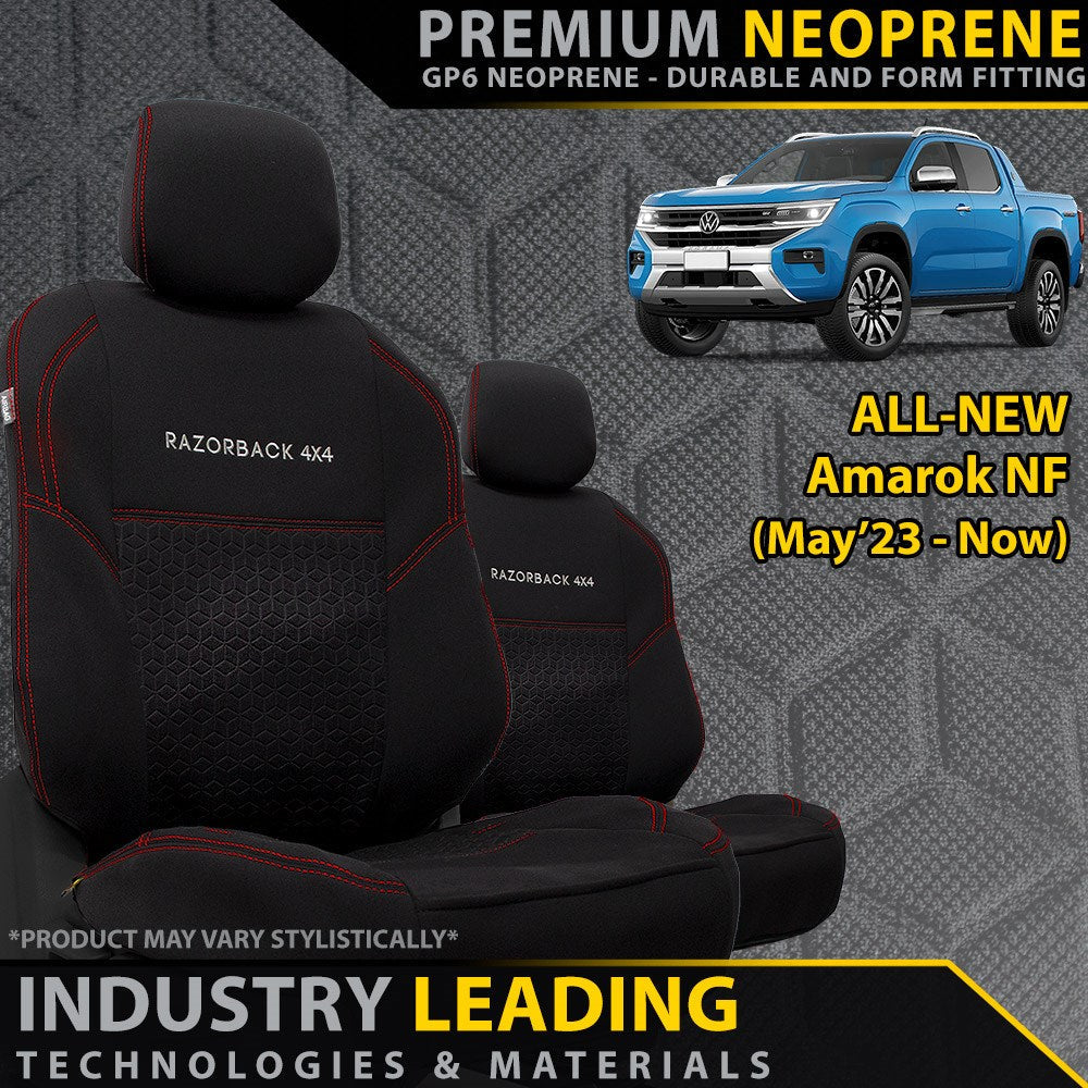 Volkswagen All-New Amarok - GP6 Premium Neoprene 2x Front Row Seat Cov ...
